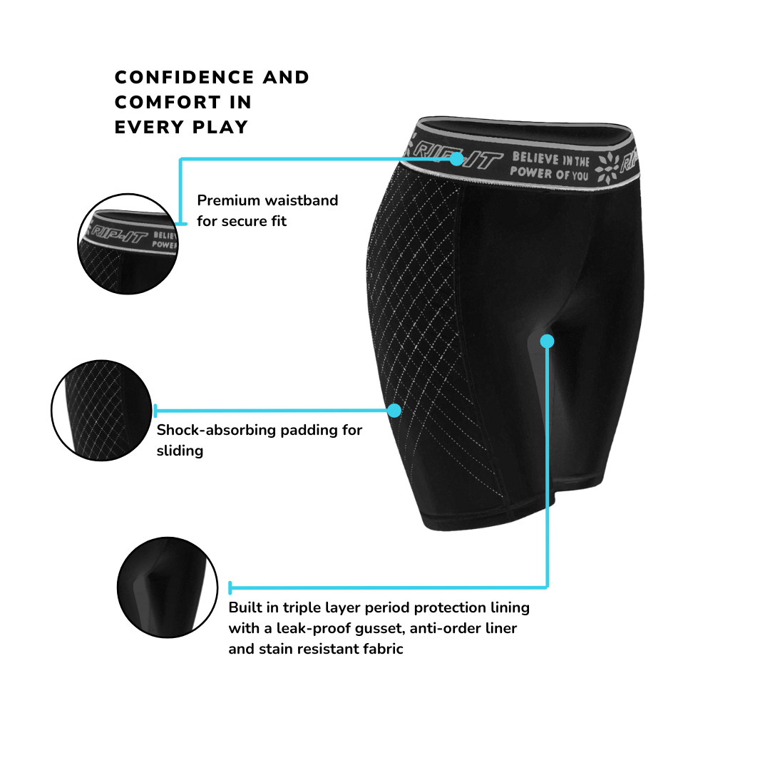 Period-Protection Pro Softball Sliding Shorts – RIP-IT Sports